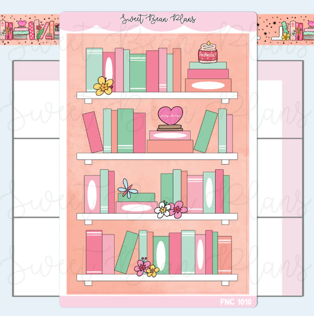 February Bookshelf 2025 | Large Sticker