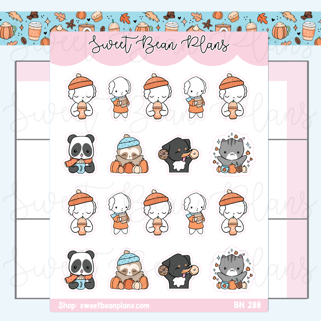 PSL Bean and Friends | Sticker Sheet