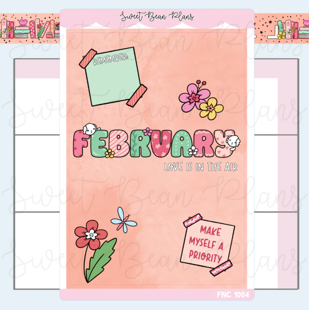 February Cover Page | Large Sticker
