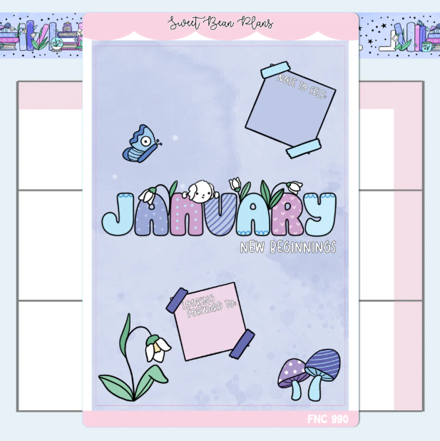 January Cover Page| Large Sticker