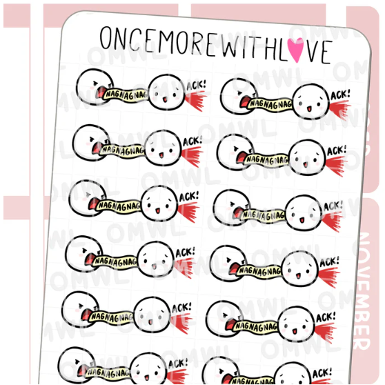Nag Nag Nag | Sticker Sheet