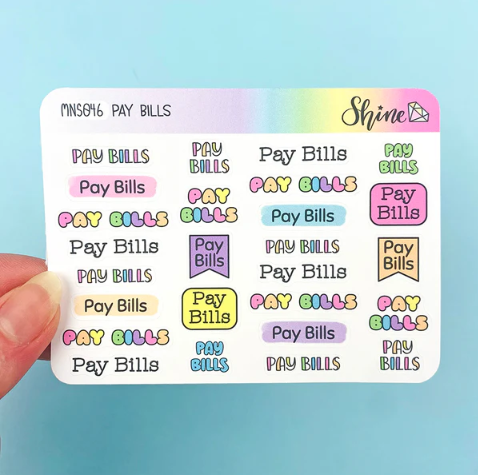 Pay Bills | Sticker Sheet