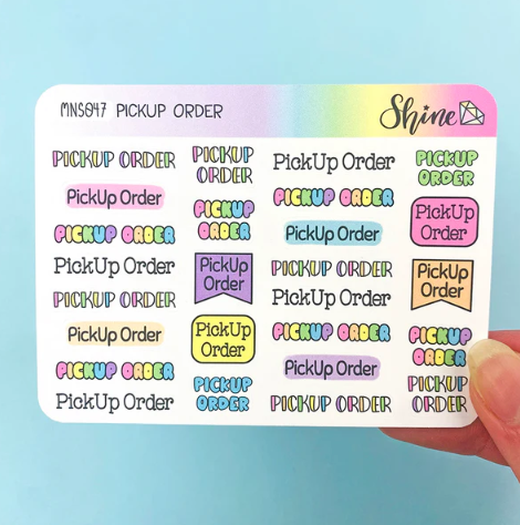 PickUp Order | Sticker Sheet