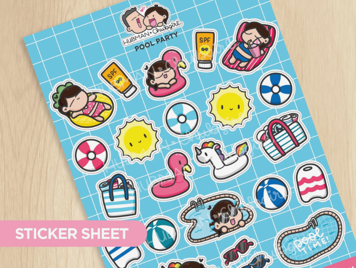 Pool Party | Sticker Sheet