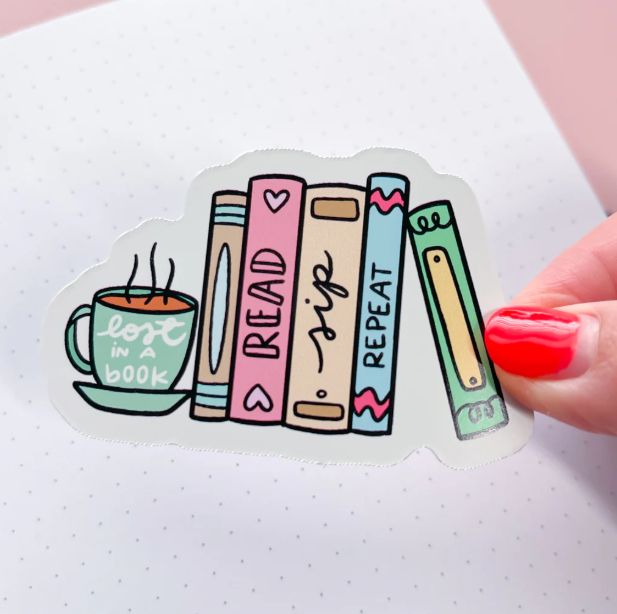 Read, Sip, Repeat | Vinyl Sticker