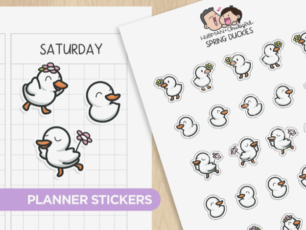 Spring Duckies | Sticker Sheet