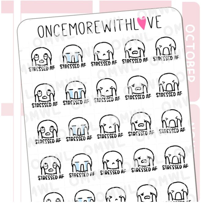 Stressed AF | Sticker Sheet