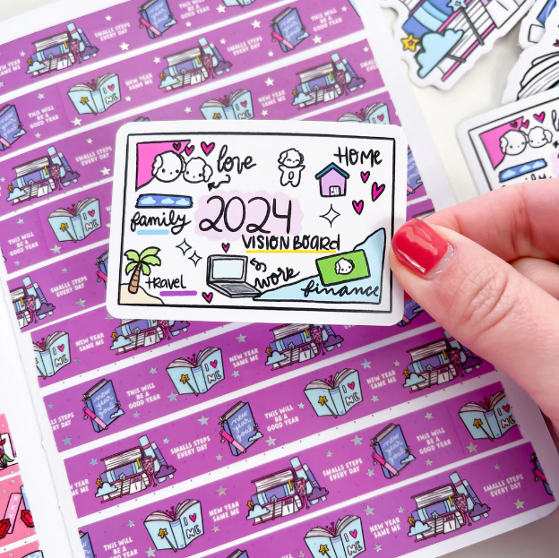 2024 Vision Board | Vinyl Sticker