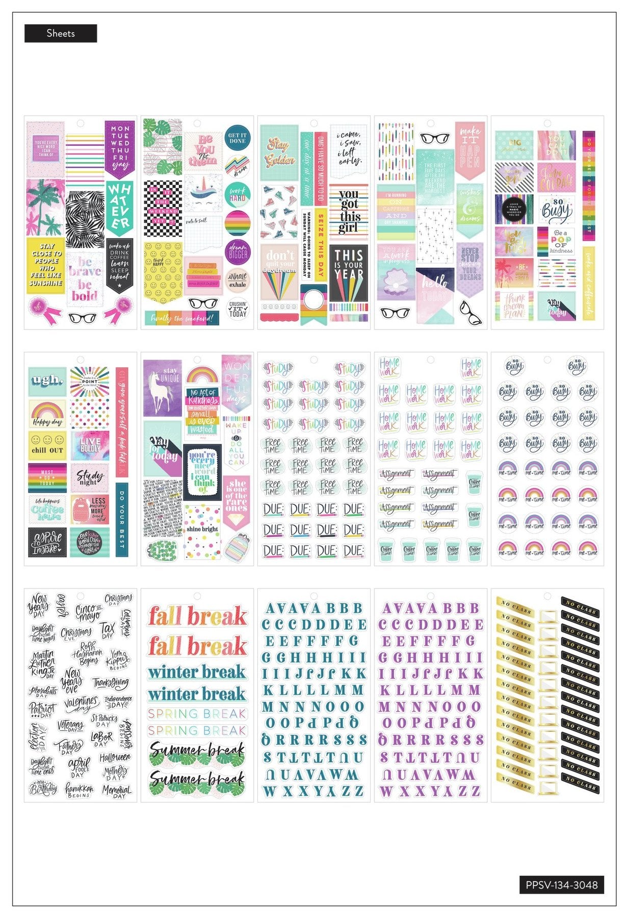 Value Pack Stickers - Student