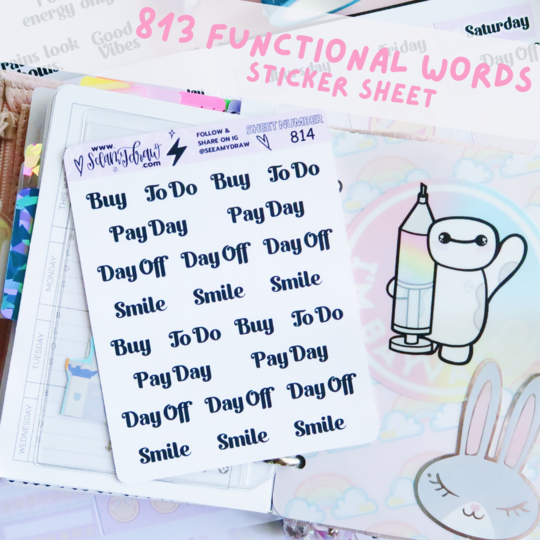 Functional Word | Sticker Sheet