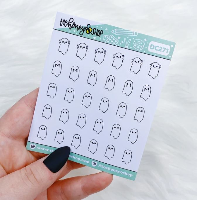 Ghostie Emotes | Sticker Sheet