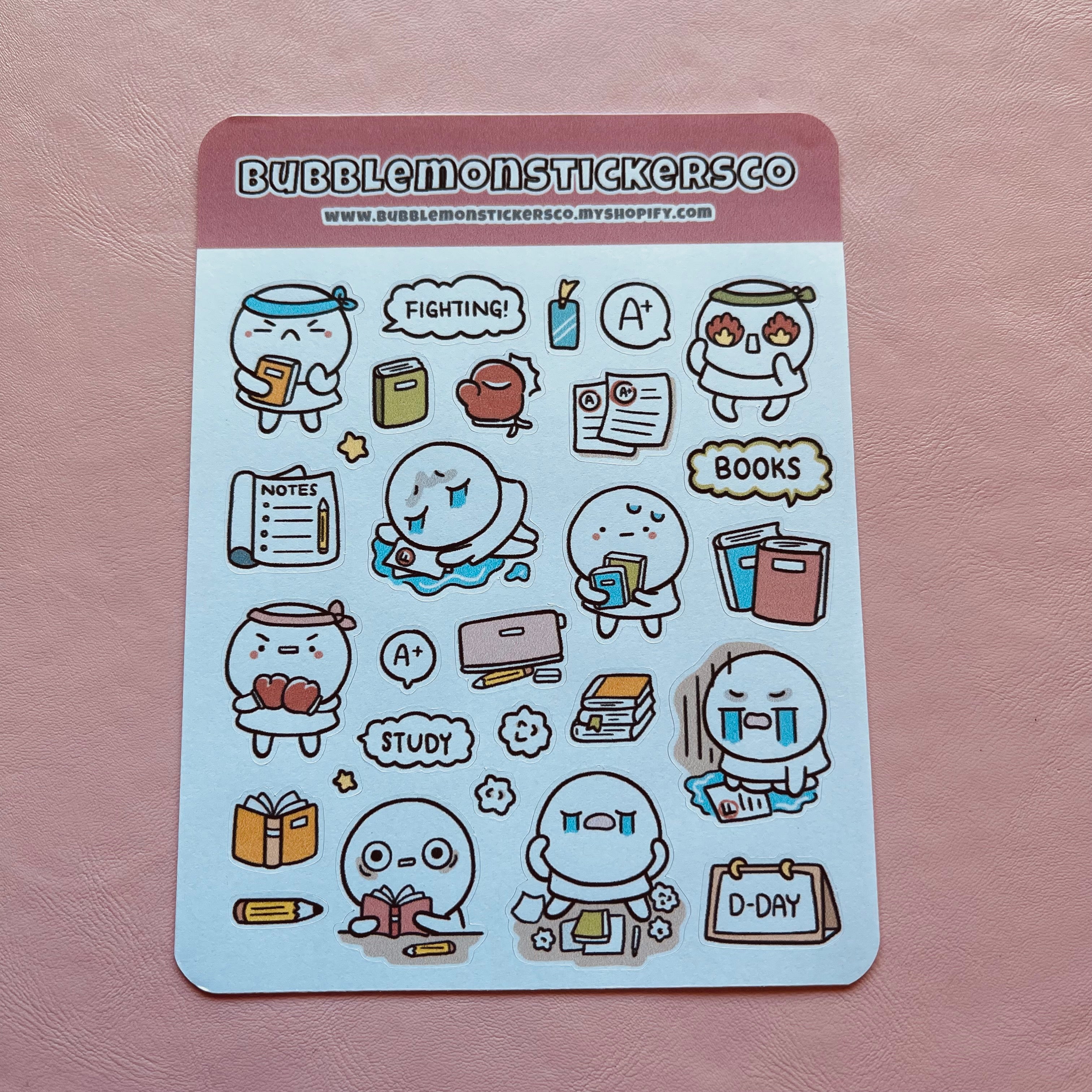 Studying For Exam | Sticker Sheet