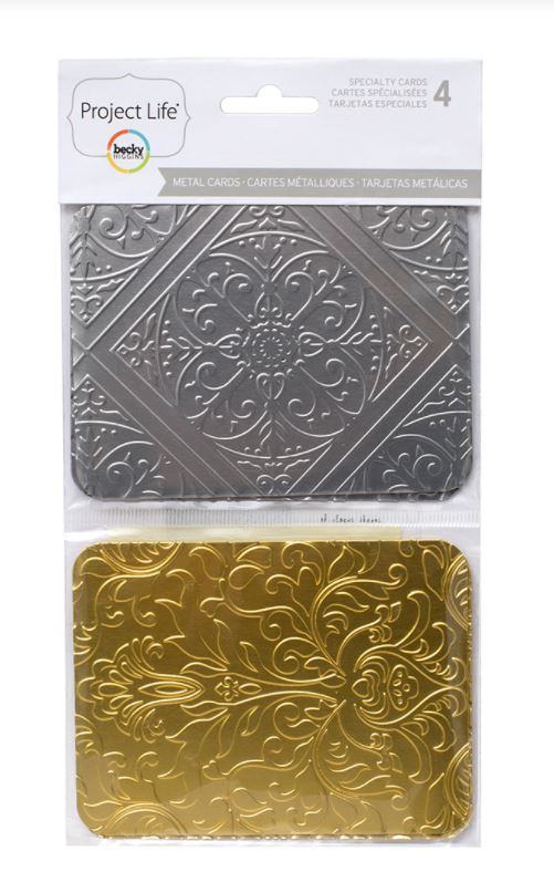 Debossed Metal Cards | Project Life