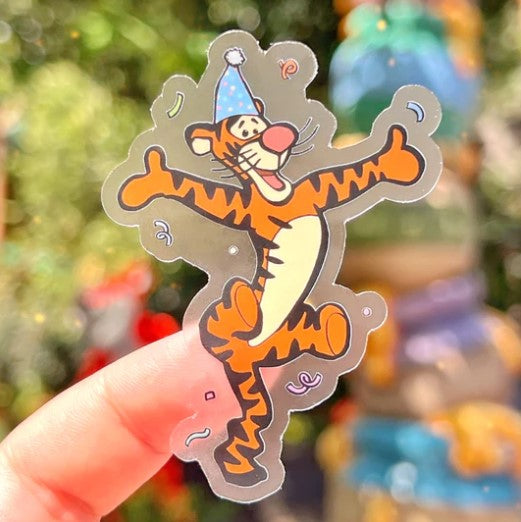 Party Tigger | Transparent Sticker