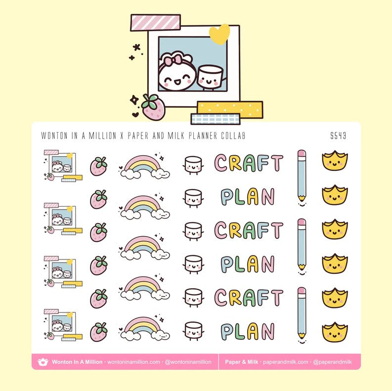 Paper & Milk Collab | Sticker Sheet