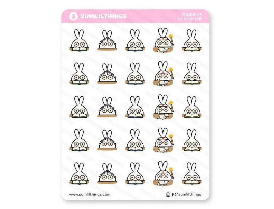 Study Time | Sticker Sheet